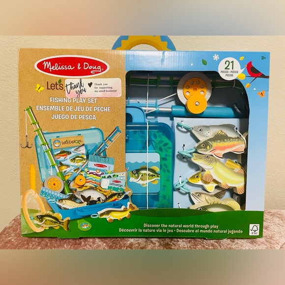 Melissa & Doug | Toys | Melissa Doug Lets Explore Fishing Set With Blue ...